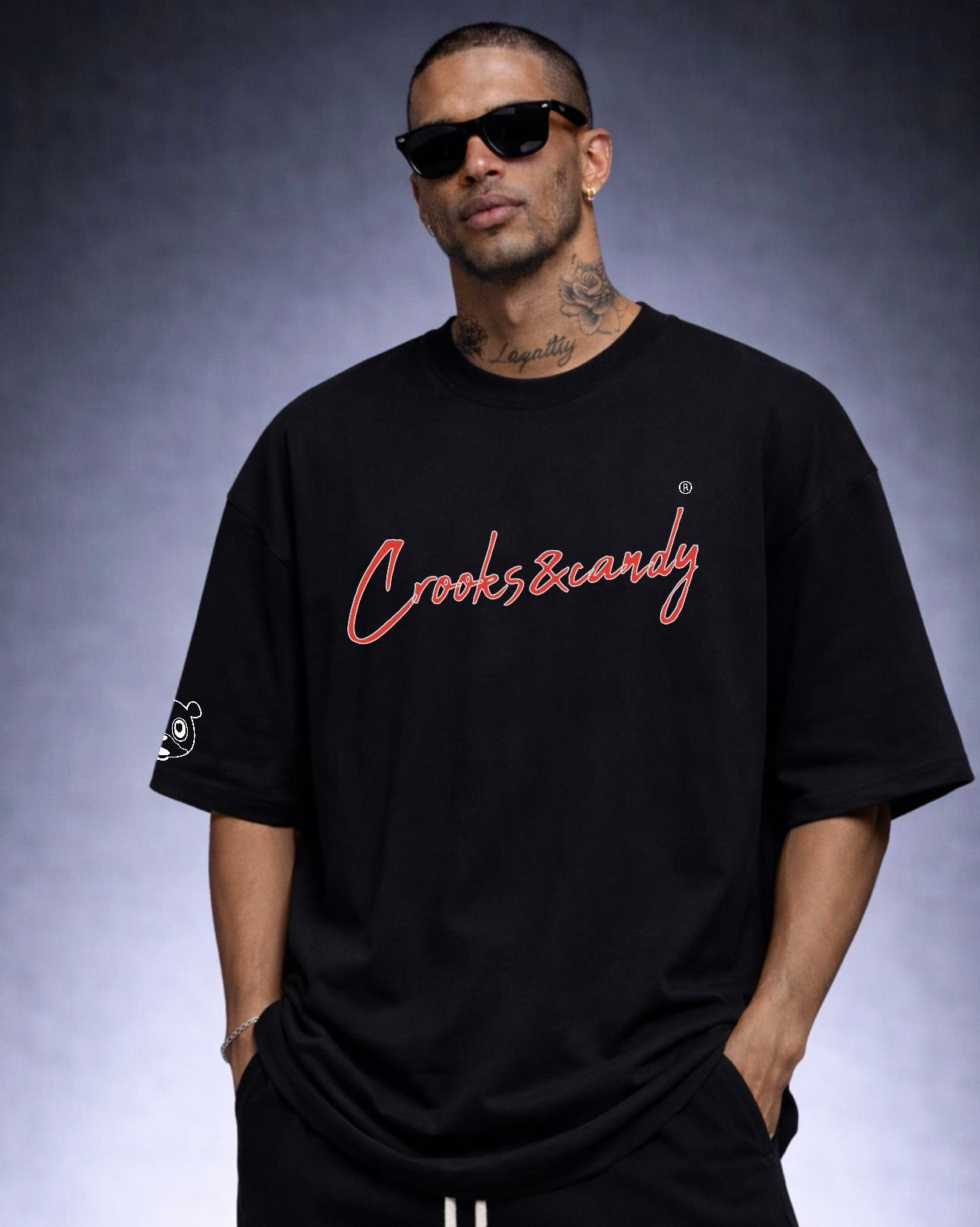 Buy Men's Vertical Oversized T-Shirt | Streetwear by Crooks and Candy ...